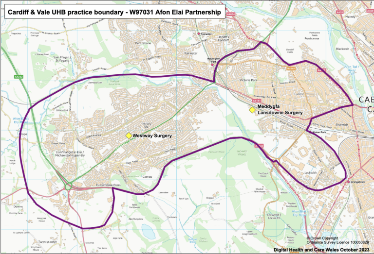 Practice boundary – Afon Elai Partnership